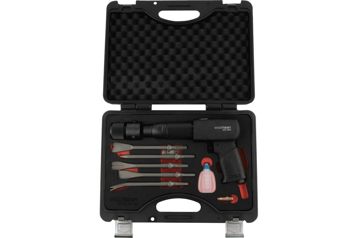 Пневматический молоток WIEDERKRAFT 2500 уд/мин, HEX 175 мм WDK-24120 ...