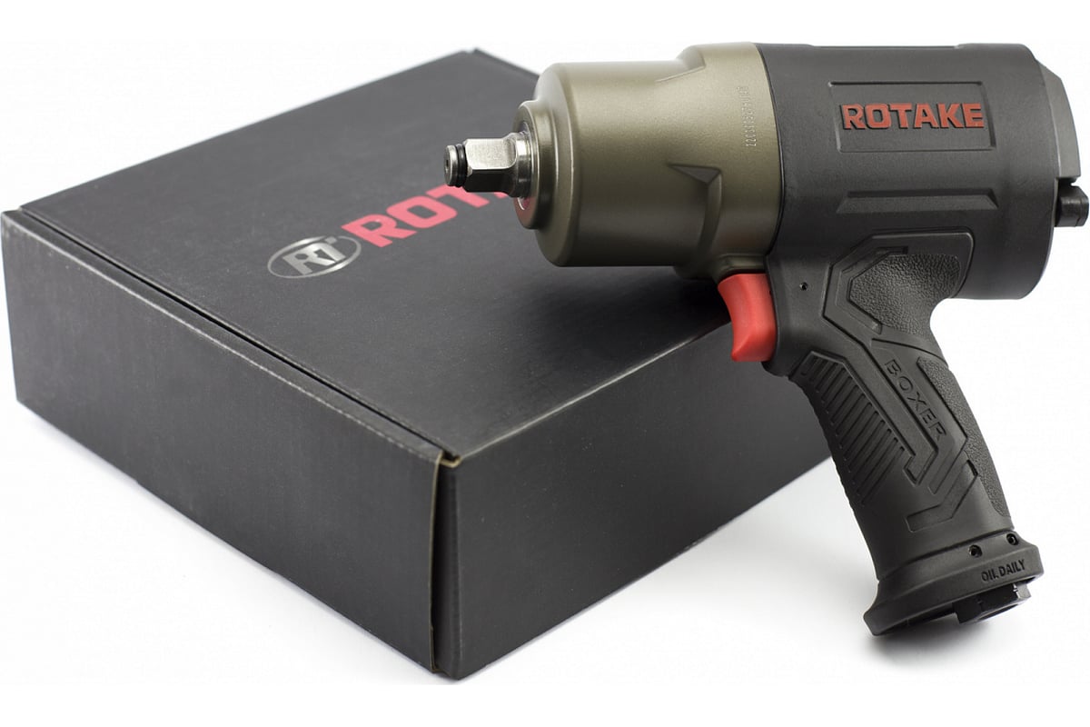 Пневматический ударный гайковерт Rotake 1/2", 1890hm композитный RT ...