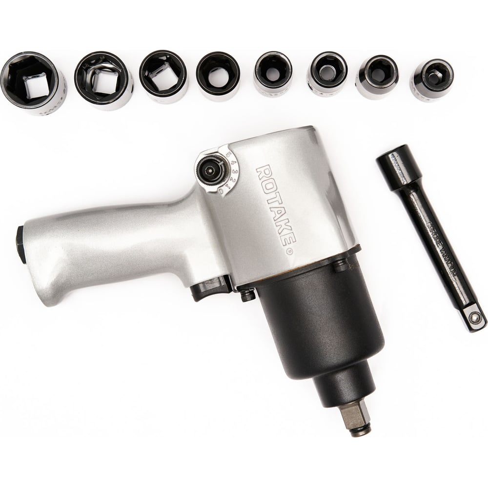 Пневматический гайковерт Rossvik 1/2", 700 Hм, с набором головок RT-5268K - выгодная цена ...