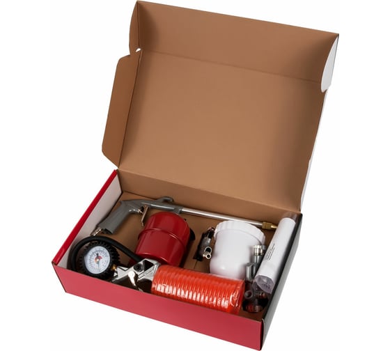 Набор пневмоинструментов, 5 предметов, QUATTRO ELEMENTI 771-138 ...