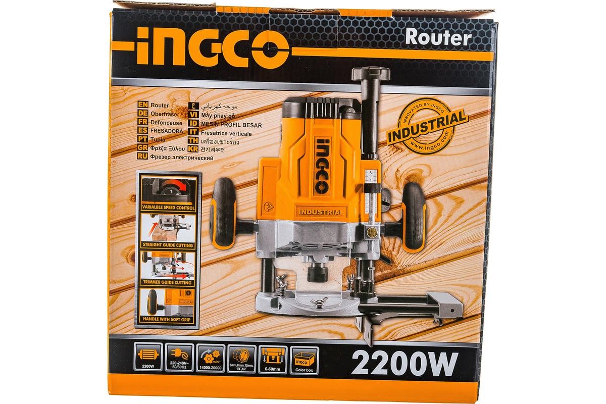 Фрезер INGCO 2200 INDUSTRIAL RT22008 - выгодная цена, отзывы ...