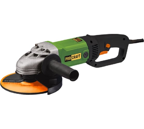 Углошлифовальная машина бесщеточная PROCRAFT 2000Вт, 125мм, 0-11000 об/мин PW2200 - выгодная ...
