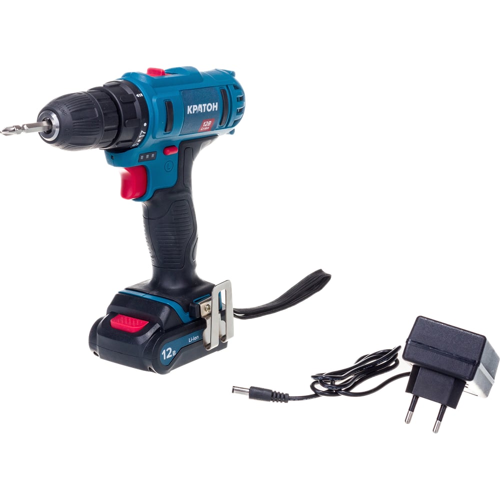 Аккумуляторная дрель-шуруповерт Кратон CDB-12-Li-1,5 3 11 01 058 ...