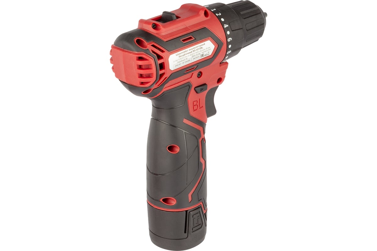 Шуруповерт аккумуляторный бесщеточный REDVERG RD-SD12BL 6679855 ...