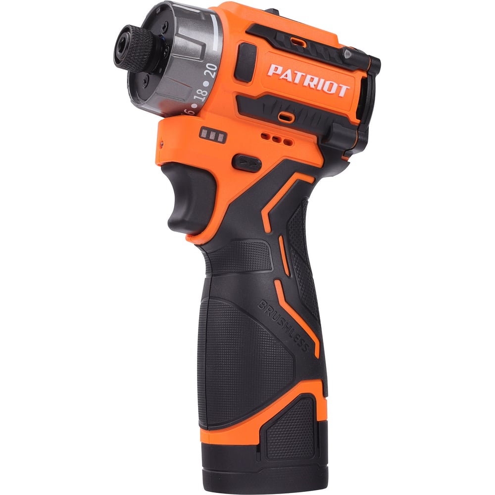 Винтоверт Patriot BR 469 HEX 1/4, 16.8В, 2.0 Ач, 70Нм, 2 акб и зу, кейс ...