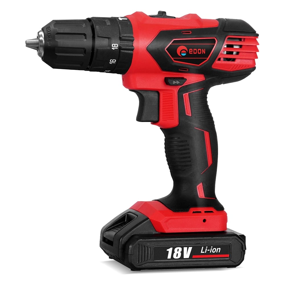 Аккумуляторная дрель Edon AD-18CP 16239 - выгодная цена, отзывы, характеристики, фото - купить в ...