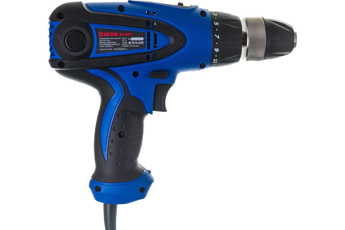 Электрическая дрель-шуруповерт Витязь ДЭ-950/2 18011005 - выгодная цена ...