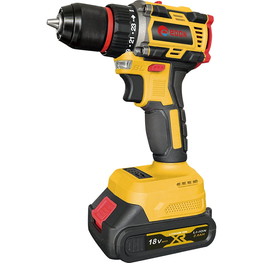 Аккумуляторная дрель EDON AD-18BL набор 24893 - выгодная цена, отзывы, характеристики, фото ...