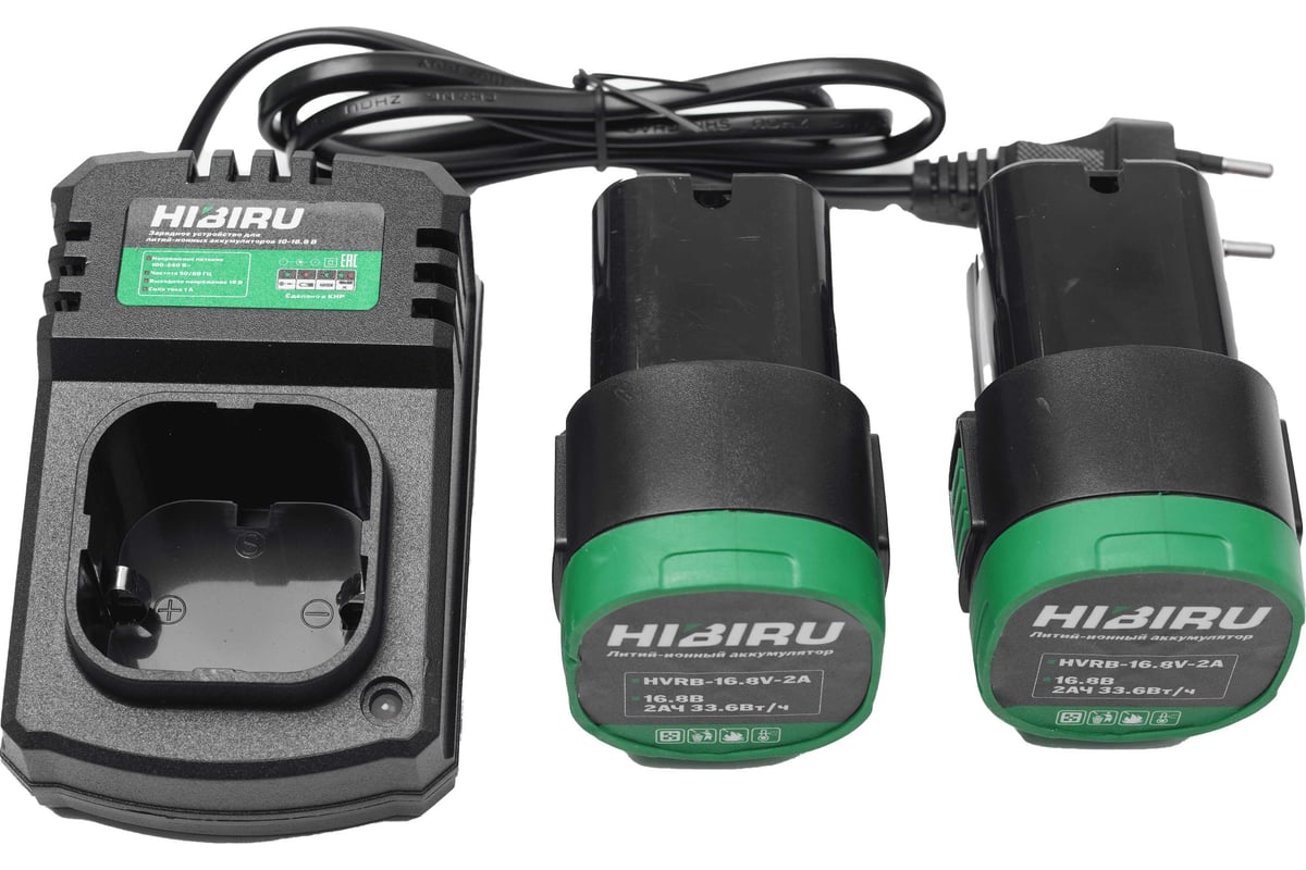 Шуруповерт HIBIRU 16.8 В, 55 Нм, 2 АКБ 1602 - выгодная цена, отзывы ...