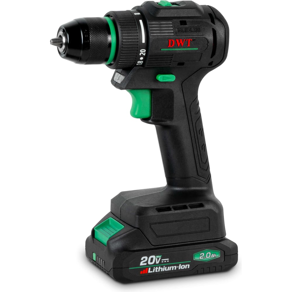 Бесщеточная аккумуляторная дрель-шуруповерт DWT ABSP-20 DNM-2 BMC ...