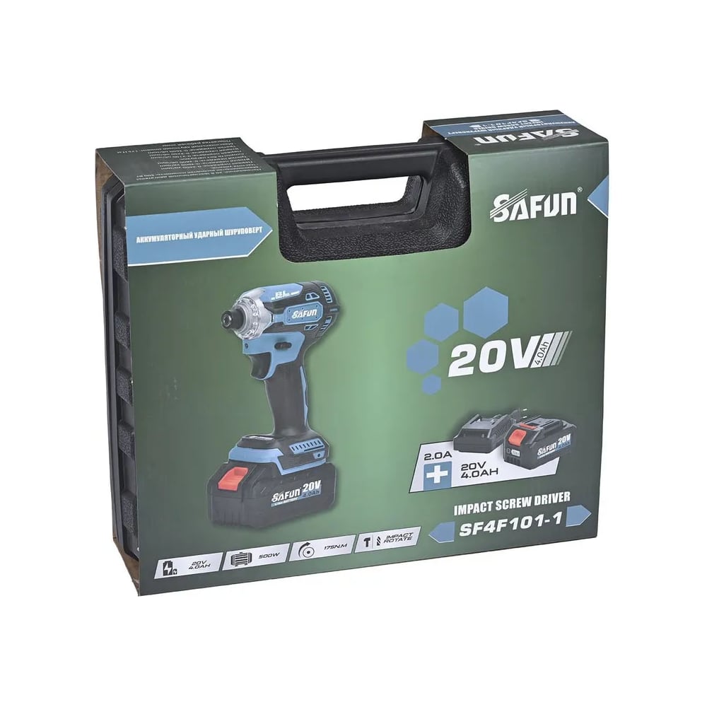 Шуруповерт аккумуляторный ударный SAFUN SF4F101-1 - выгодная цена ...