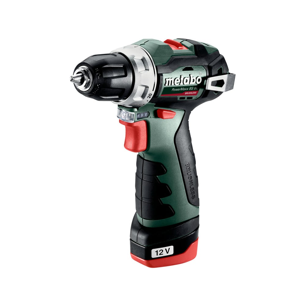 Бесщеточная аккумуляторная дрель-шуруповерт Metabo PowerMaxx BS BL, 2x2 ...
