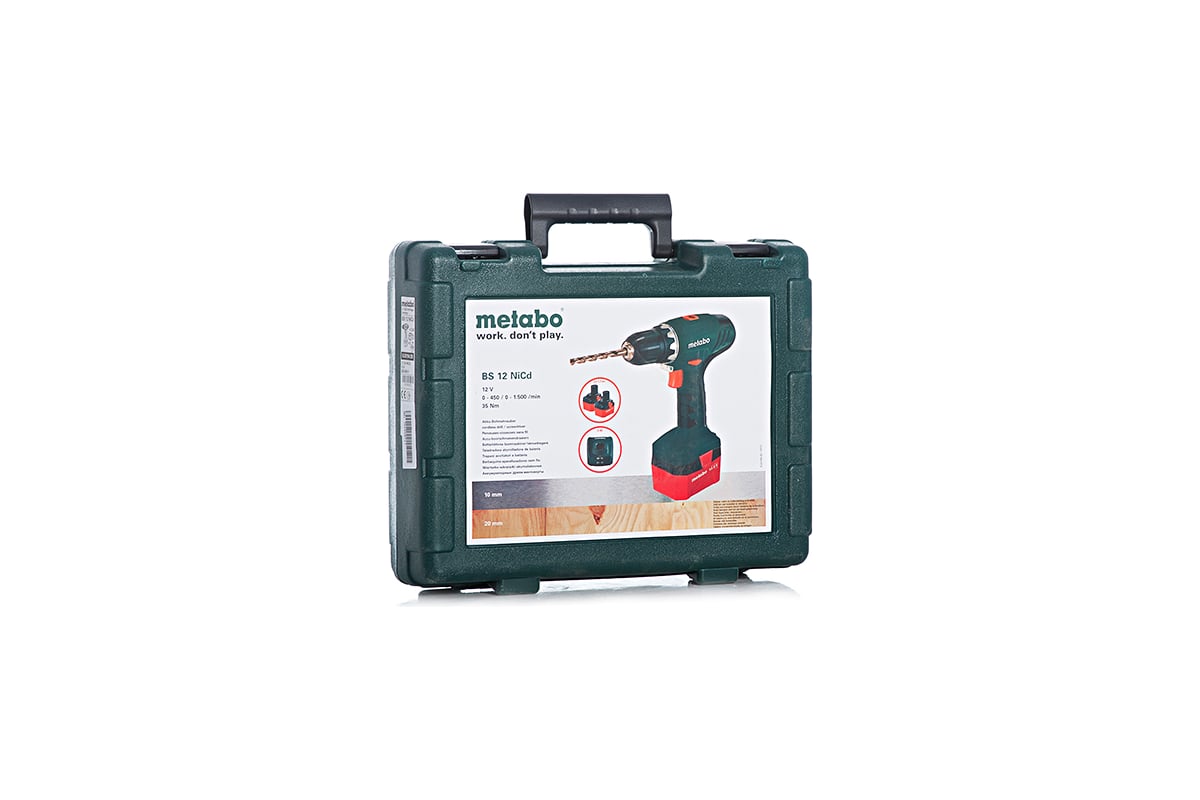 Аккумуляторный винтовёрт Metabo BS 12 NiCd 602194500 - выгодная цена ...