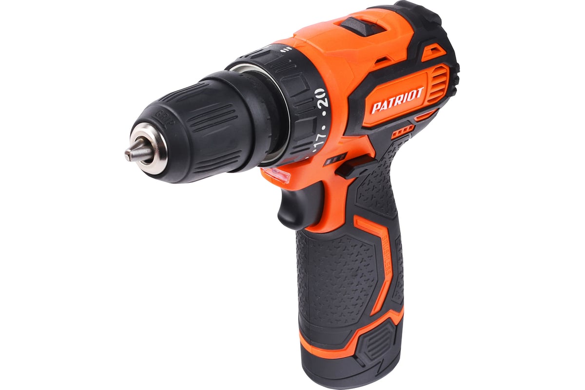 Аккумуляторная дрель-шуруповерт Patriot BR 369Li, две АКБ Li-Ion, 12В ...