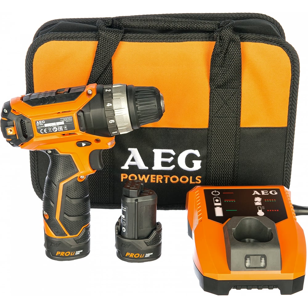 Аккумуляторная дрель-шуруповерт AEG BS 12C2 LI-202B 4935448465 ...