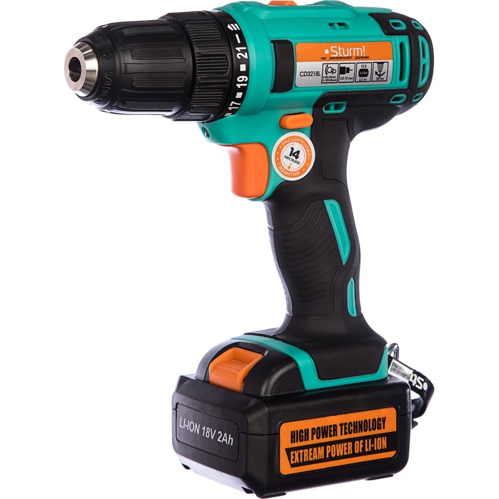 Аккумуляторная дрель-шуруповерт Sturm CD3218L - выгодная цена, отзывы ...