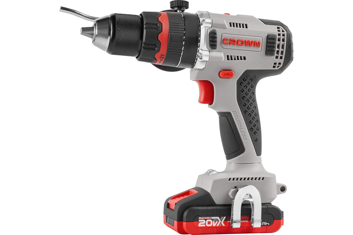 Аккумуляторный ударный шуруповерт Crown bl CT21093HMX-2 BMC - выгодная ...