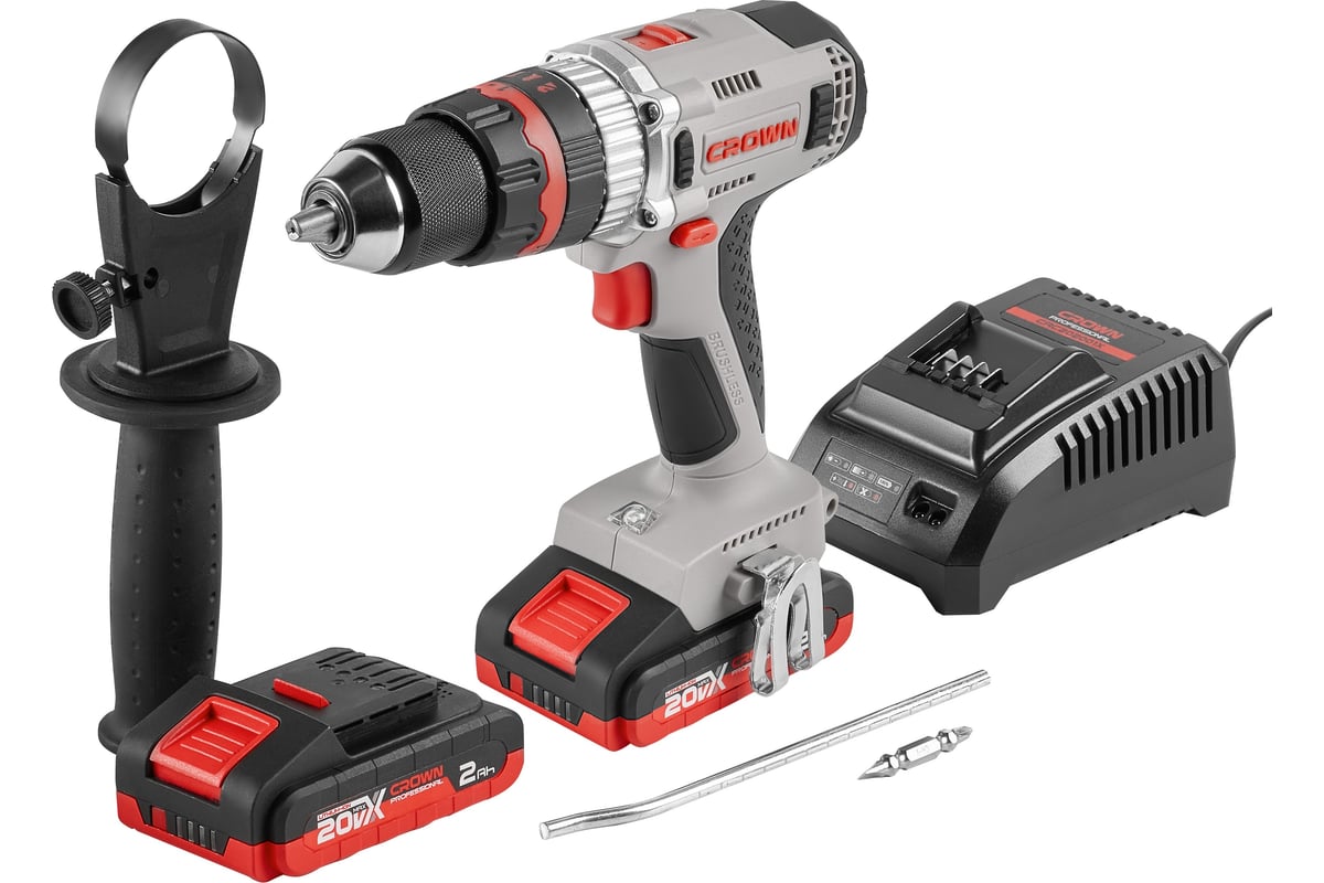 Аккумуляторный ударный шуруповерт Crown bl CT21093HMX-2 BMC - выгодная ...