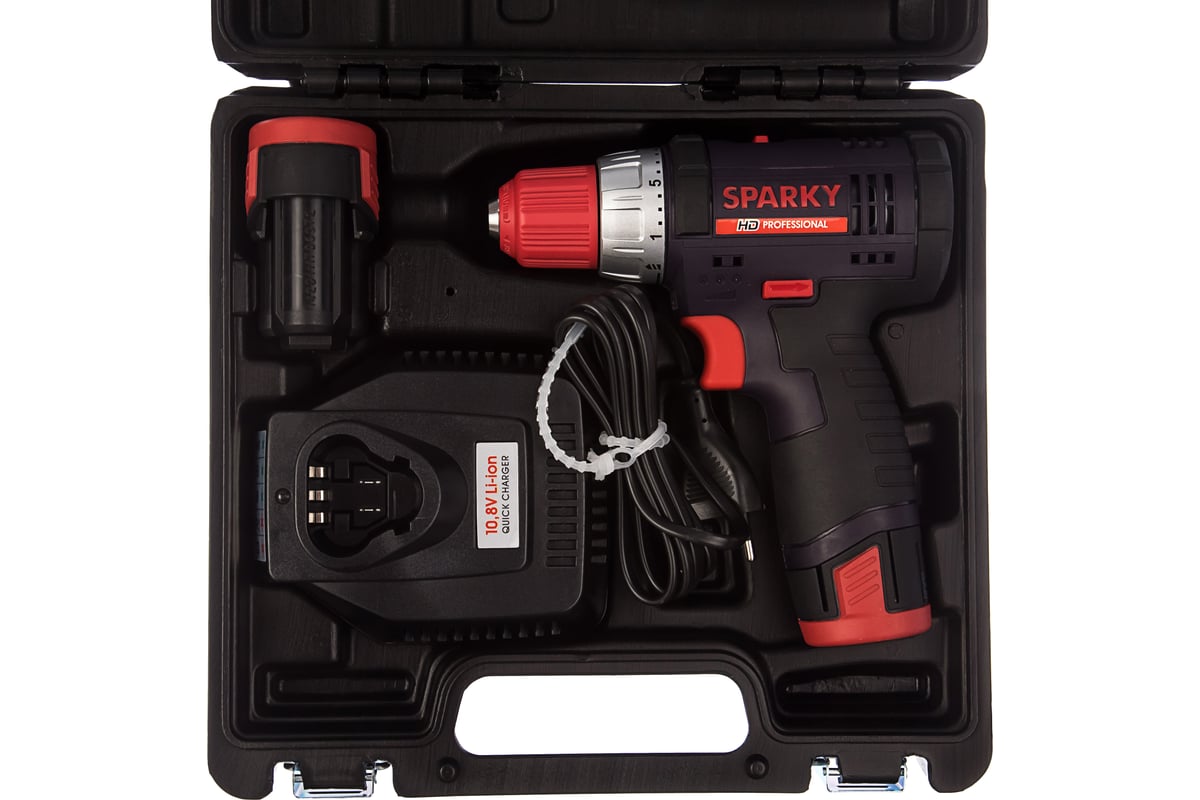 Аккумуляторная дрель-шуруповерт SPARKY BR2 10,8Li-C HD - выгодная цена, отзывы, характеристики ...