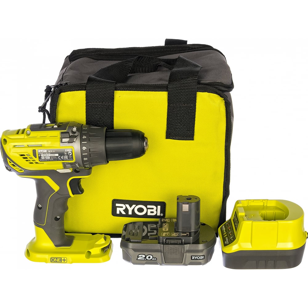 Компактная дрель-шуруповерт Ryobi ONE+ R18DD3-120S 5133003347 ...