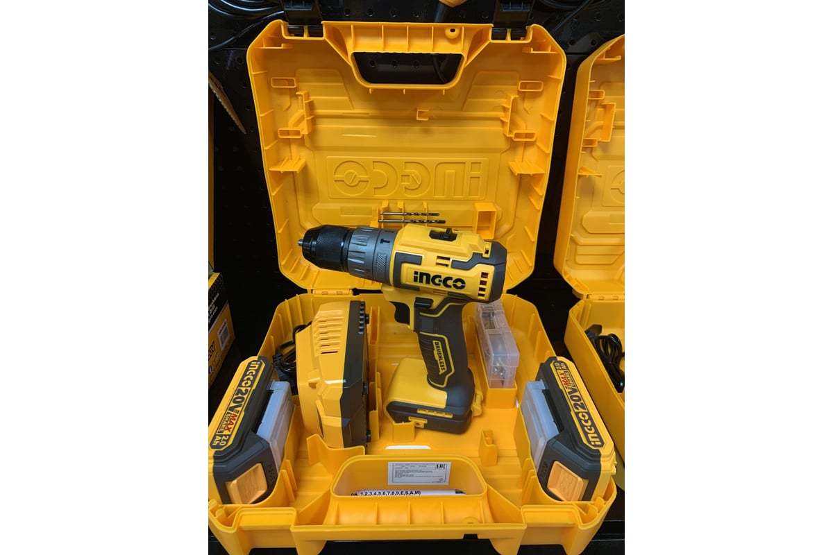 Бесщеточный ударный шуруповерт INGCO INDUSTRIAL Li-ion, 20 В CIDLI20508 - выгодная цена, отзывы ...