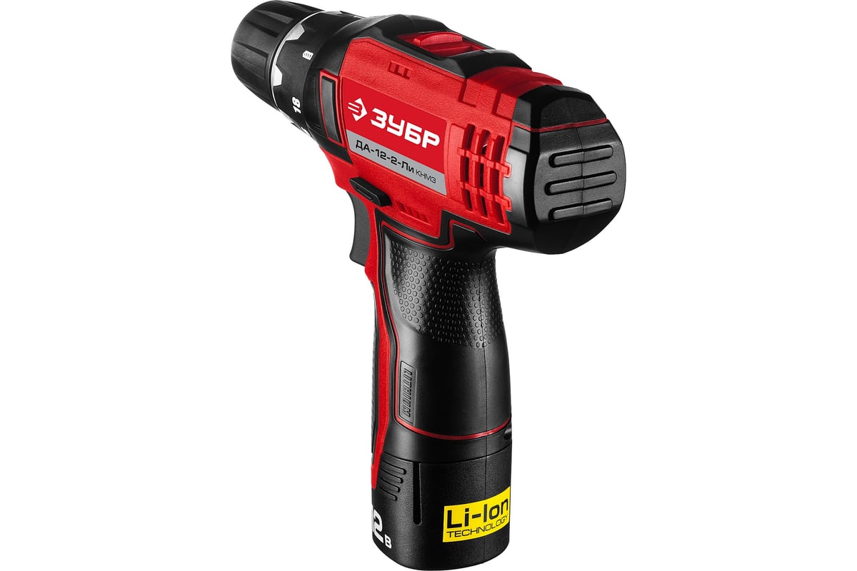 Аккумуляторная дрель-шуруповерт ЗУБР МАСТЕР ДА-12-2-Ли КНМ3 - выгодная ...