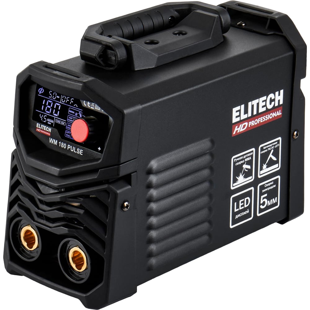 Инверторный сварочный аппарат Elitech HD WM 180 Pulse 204465 ...