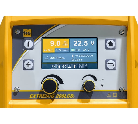Сварочный полуавтомат HUGONG EXTREMIG 200 III LCD 029650 - низкая цена ...