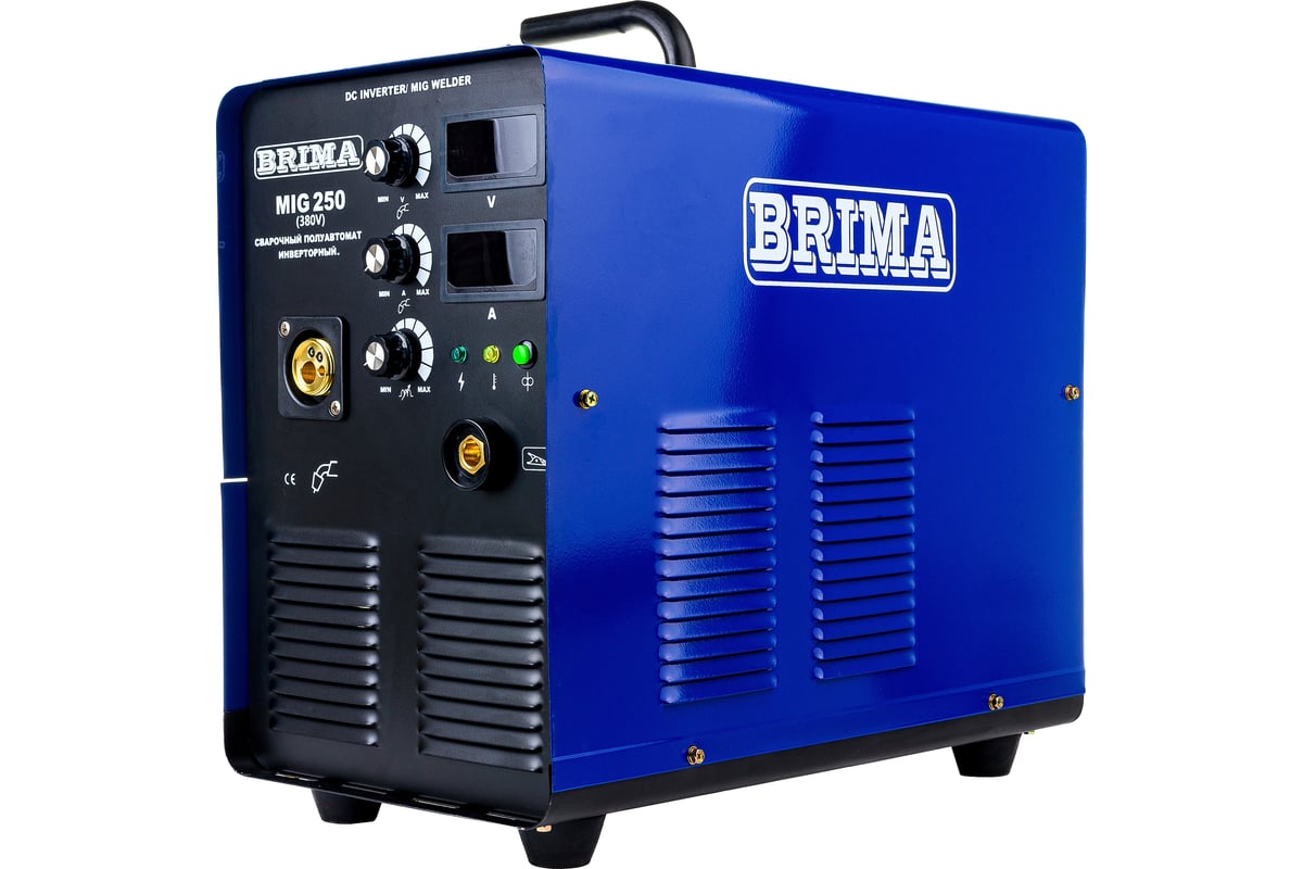 Инверторный сварочный полуавтомат Brima MIG-250 380В 0006657 - низкая цена, характеристики, отзывы