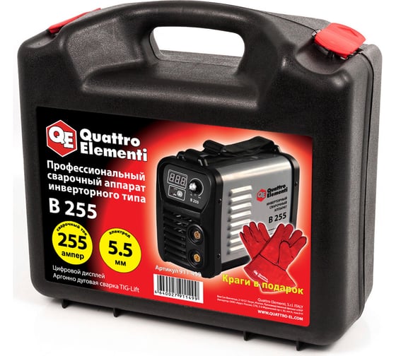 Инверторный аппарат электродной сварки QUATTRO ELEMENTI B 255 911-499 ...