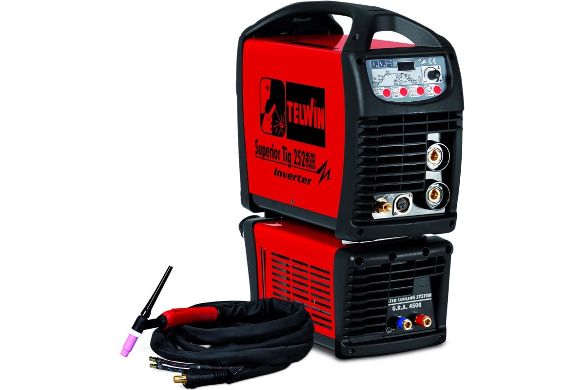 Сварочный аппарат Telwin SUPERIOR TIG 252 AC/DC HF/LIFT VRD AQUA + TIG ...