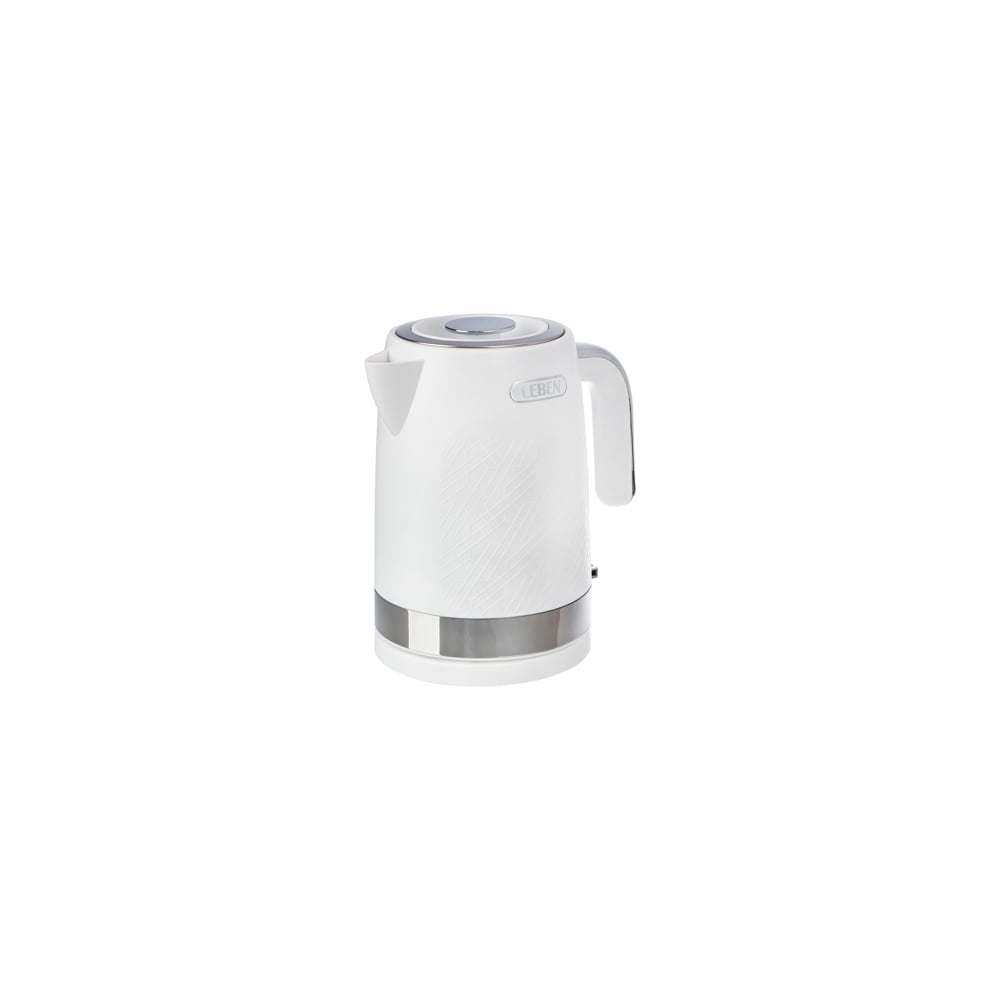 Электрический чайник LEBEN 1.7 л, 2200 Вт, белый, 220-240В 291-101 ...