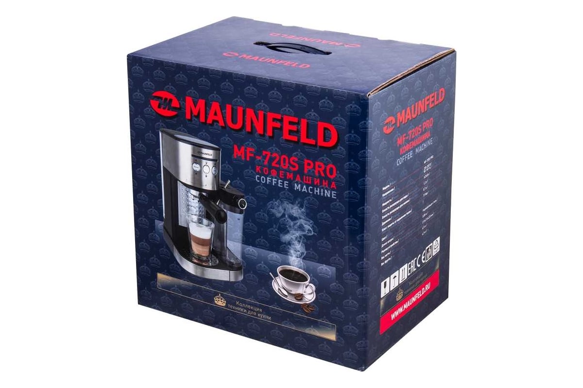 Кофемашина рожкового типа MAUNFELD MF-720S PRO - выгодная цена, отзывы ...