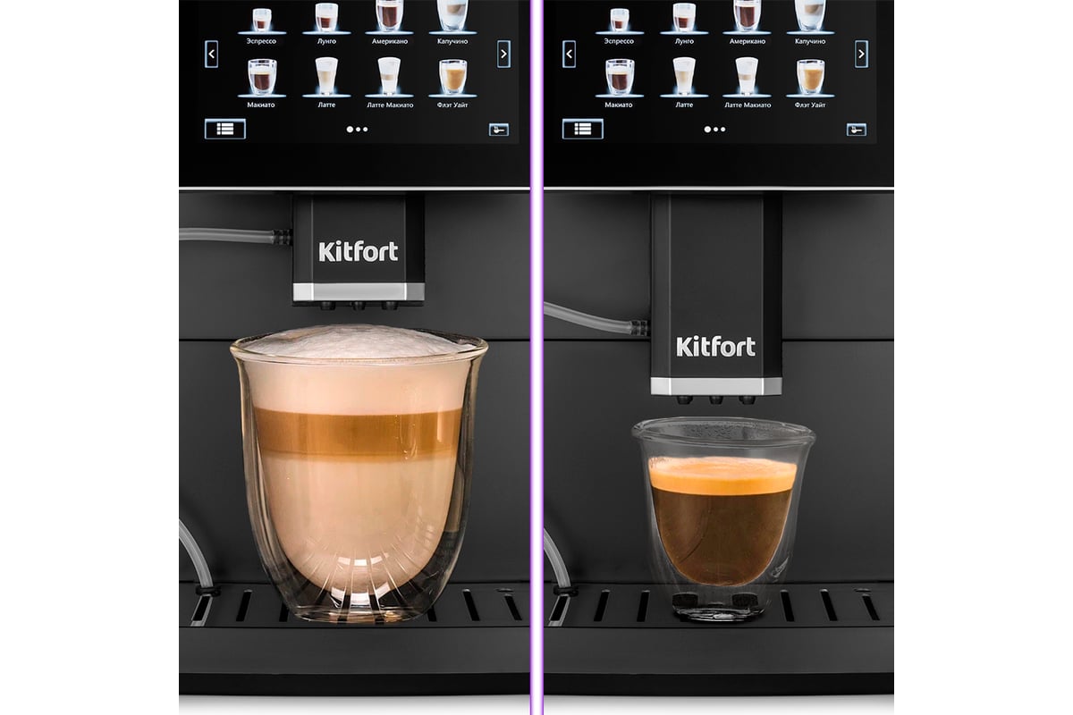 Автоматическая кофемашина Kitfort КТ-7374 - выгодная цена, отзывы, характеристики, фото - купить ...