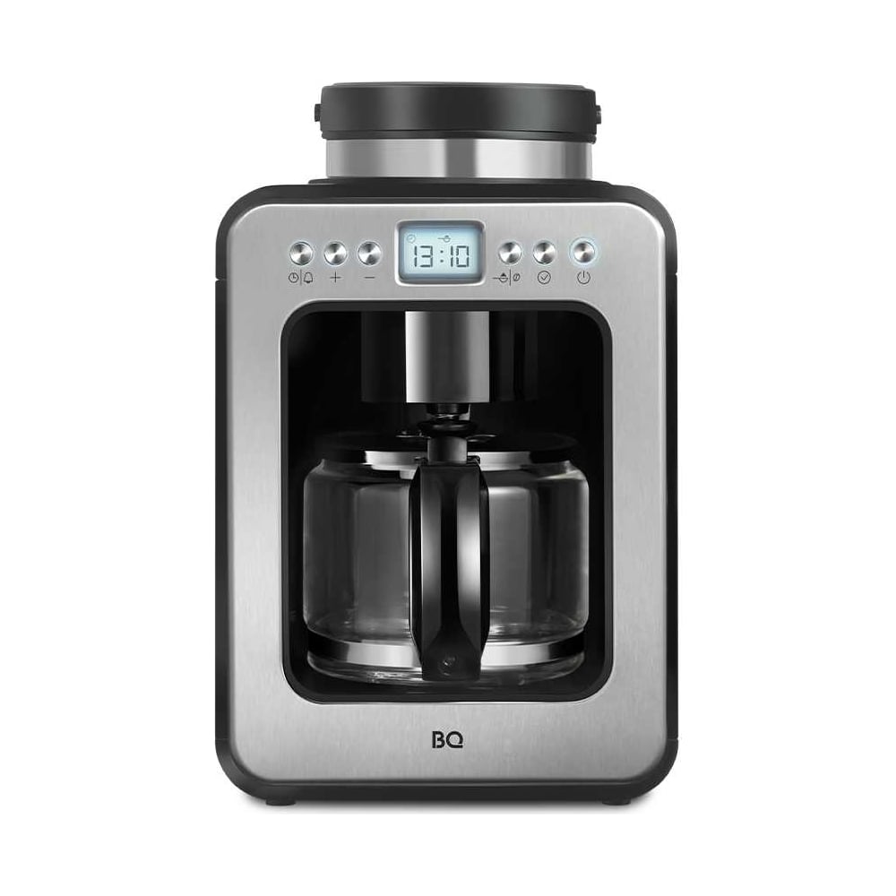 Капельная кофеварка со встроенной кофемолкой BQ cm7001 стальной-черный ...