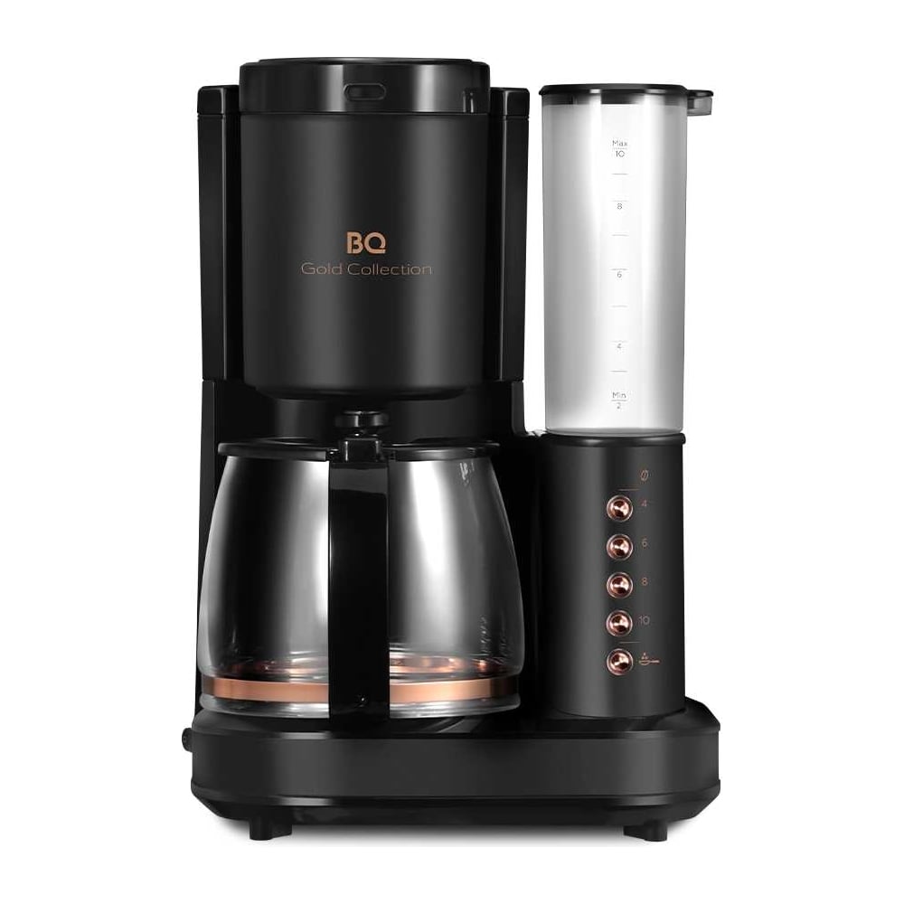 Капельная кофеварка со встроенной кофемолкой BQ cm7002 черный-розовое ...