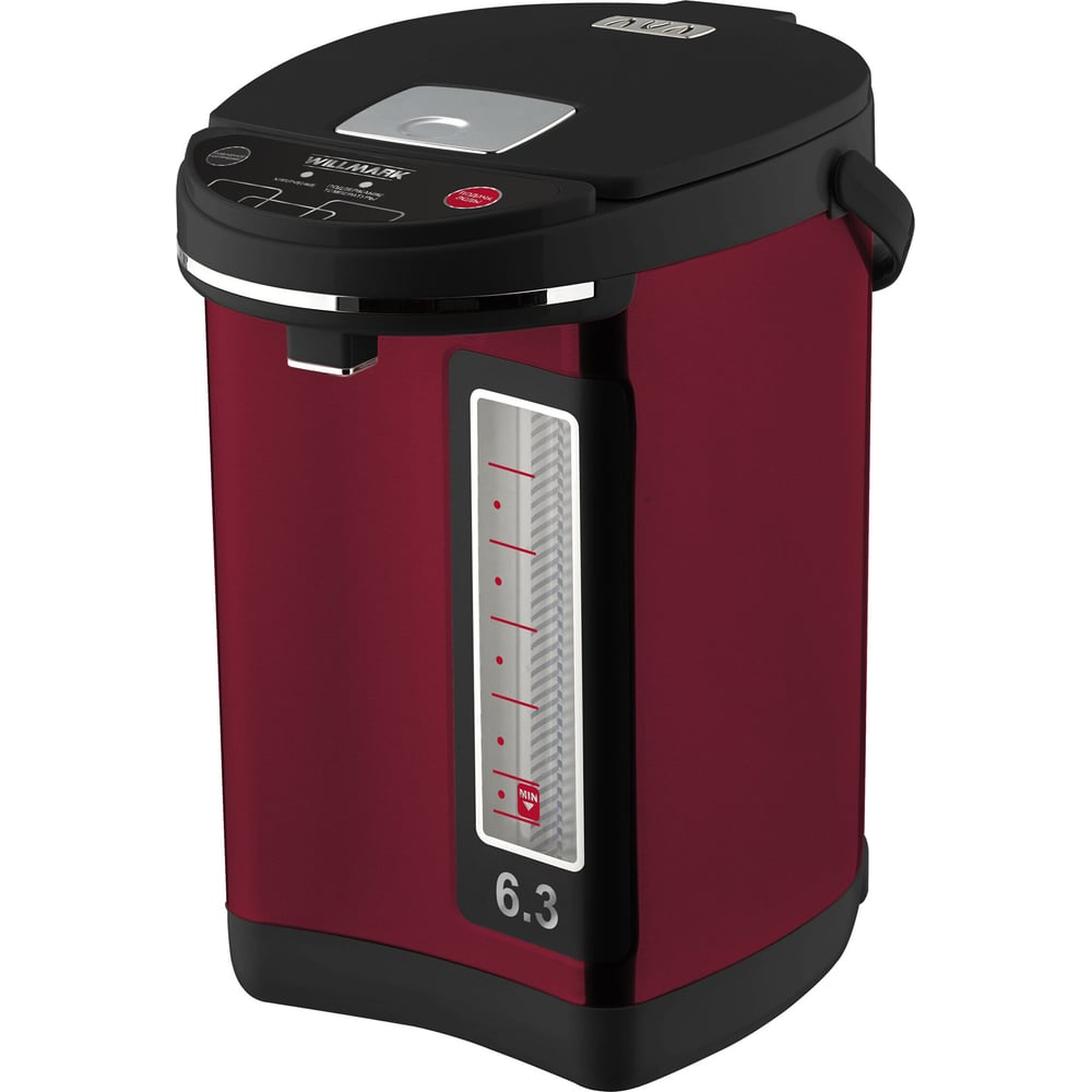 Поттер Willmark WAP-602CKL 6,3л, 900Вт, вишневый 2000734 - выгодная цена, отзывы, характеристики ...