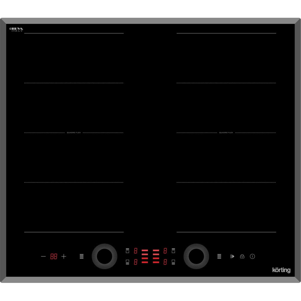 Индукционная варочная панель Korting HIB 68700 B Quadro 00000017977 ...