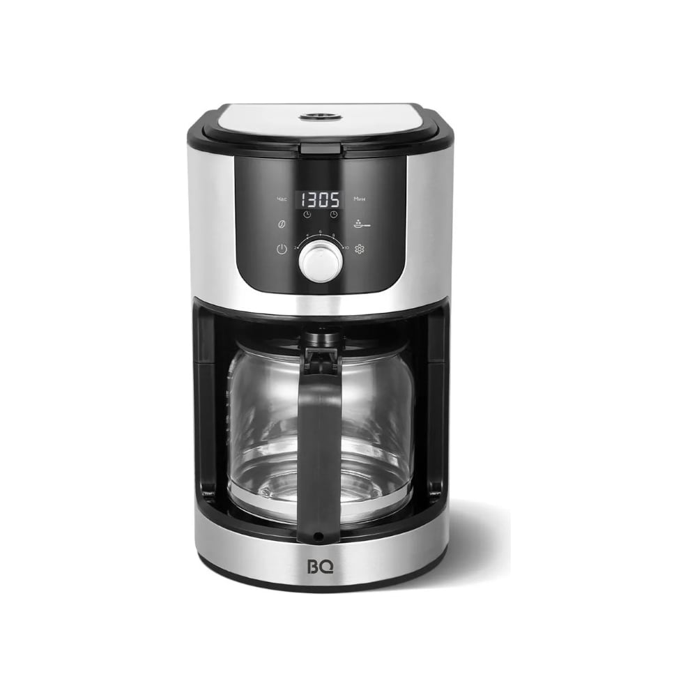 Капельная кофеварка BQ со встроенной кофемолкой CM1010 черный-стальной ...