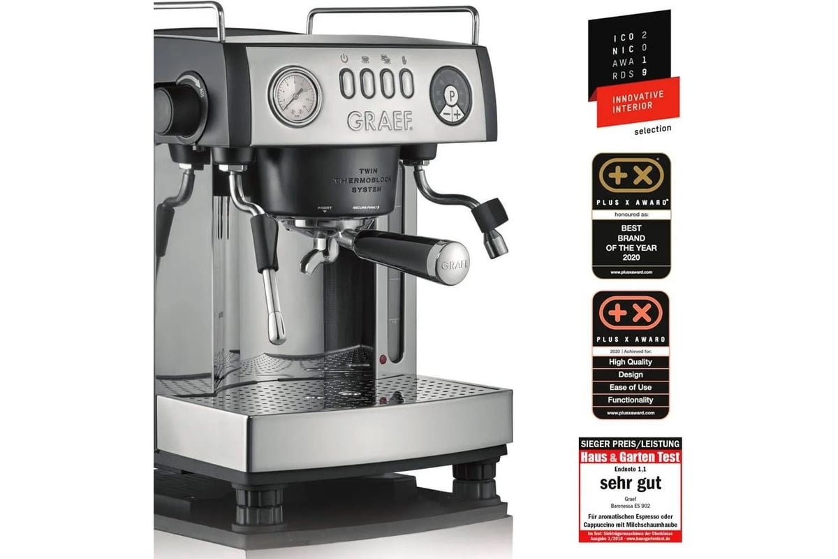 Кофемашина GRAEF Baronessa ES 902 schwarz ES902EU - выгодная цена ...