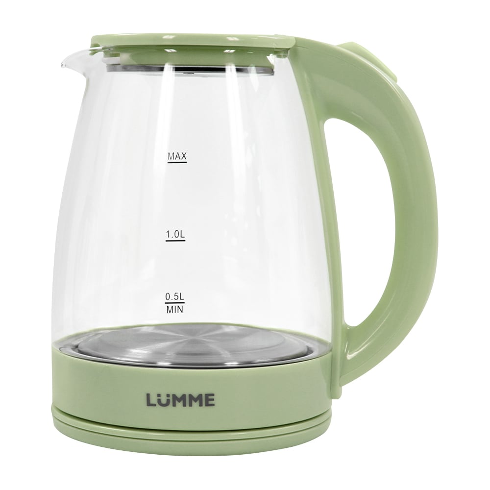 Чайник стеклянный LUMME LU-160 зеленый нефрит 42598 - выгодная цена, отзывы, характеристики ...