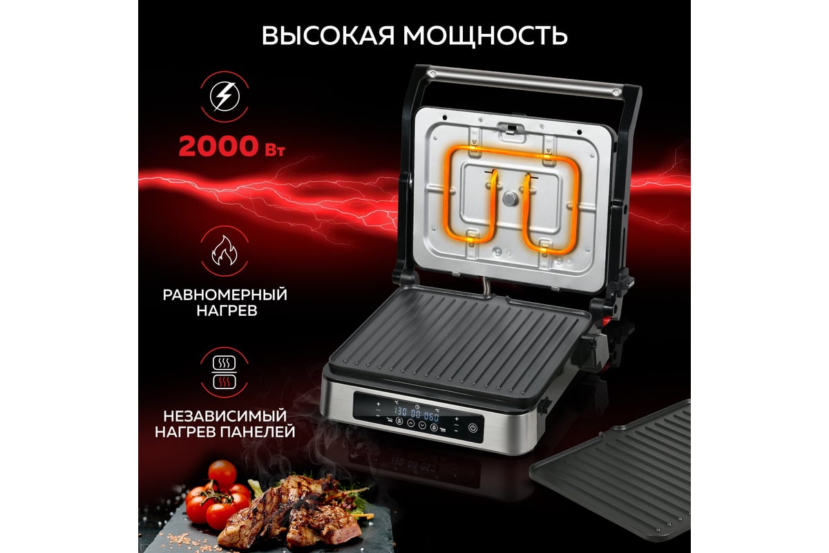 Гриль электрический со съемными панелями GFGRIL GF-500 - выгодная цена ...