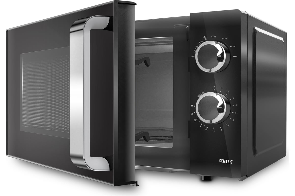 Микроволновая СВЧ печь Centek CT-1570 черный 900W, 23 л, 6 режимов ...