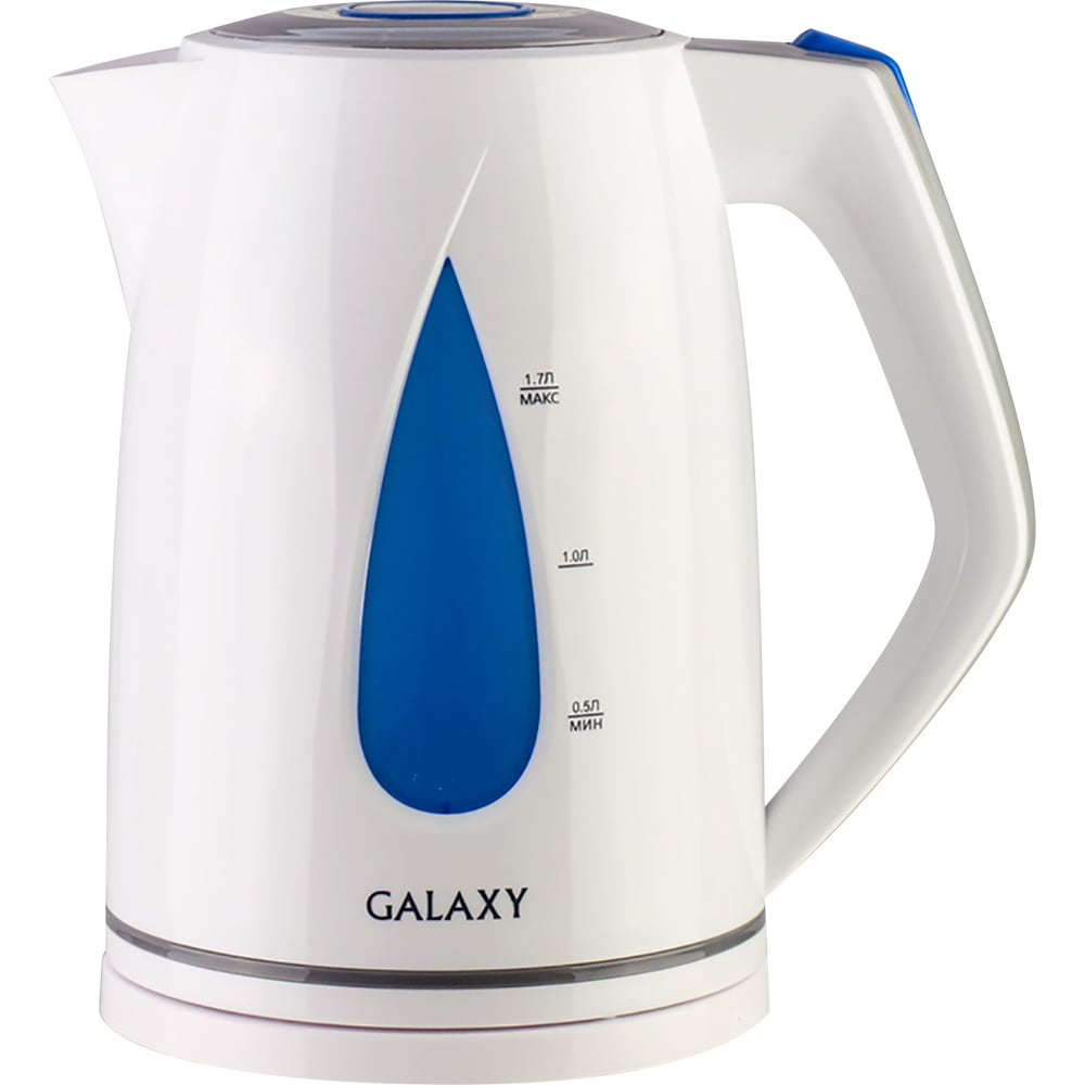 Электрический чайник Galaxy GL 0201 голубой 2200 Вт, объем 1,7 л ...