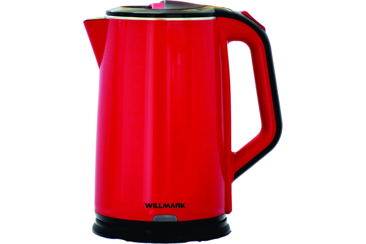 Электрический чайник WILLMARK WEK-2012PS красный 2000534 - выгодная цена, отзывы, характеристики ...