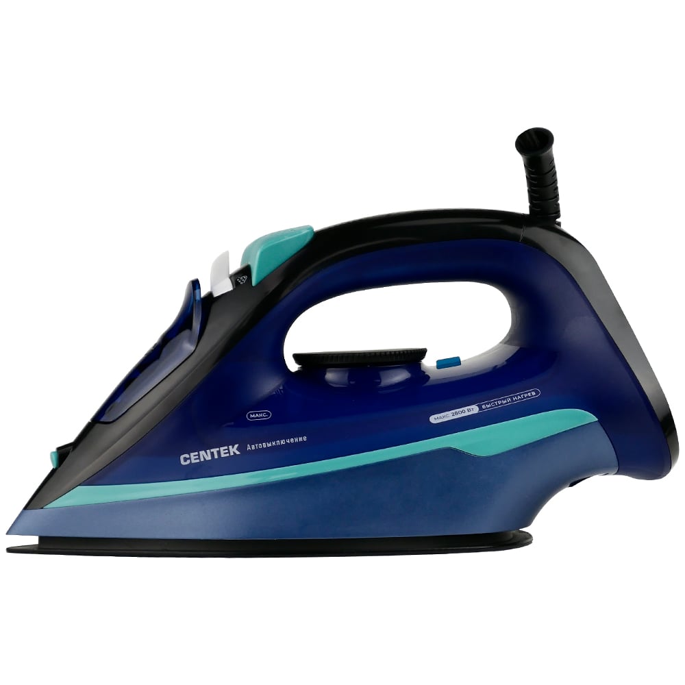 Утюг Centek CT-2324 синий, 2800Вт, автовыключение, 350мл, керамика ...
