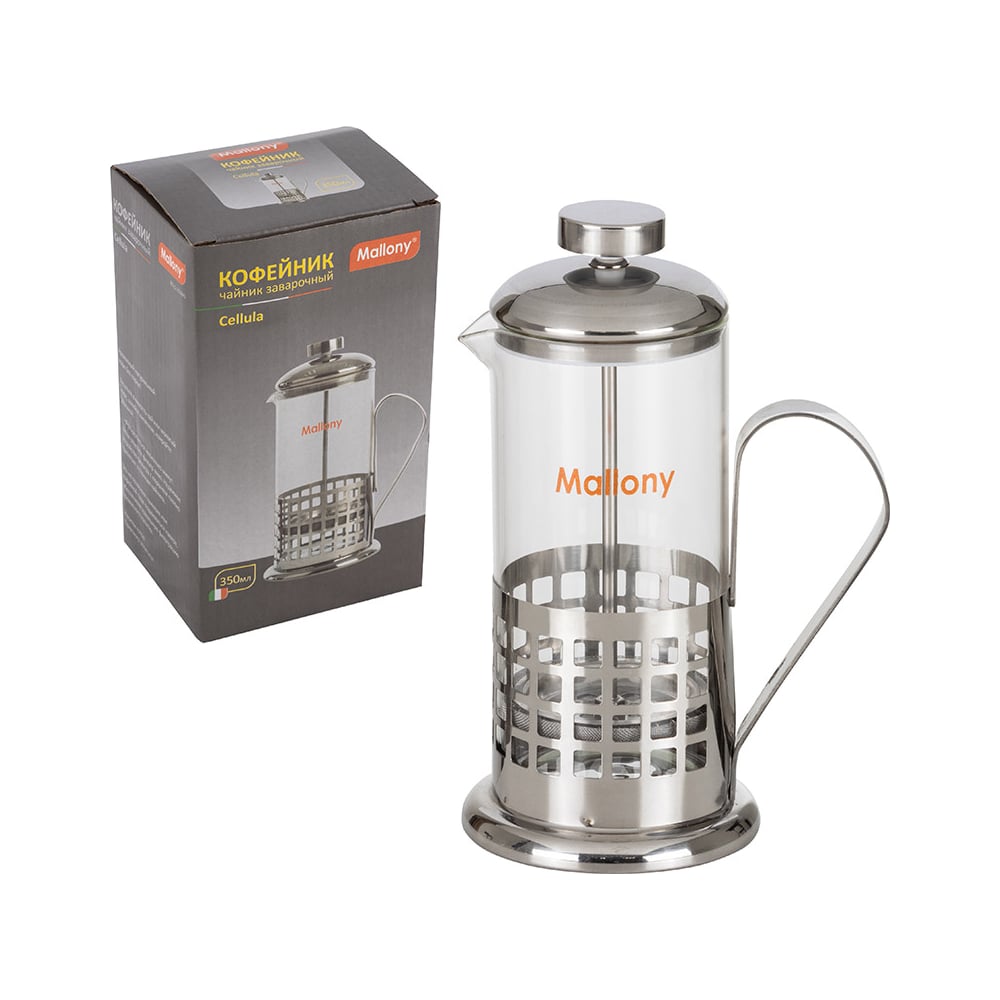 Чайник/кофейник Mallony кофе-пресс Cellula B511-350ML сталь 950139 ...
