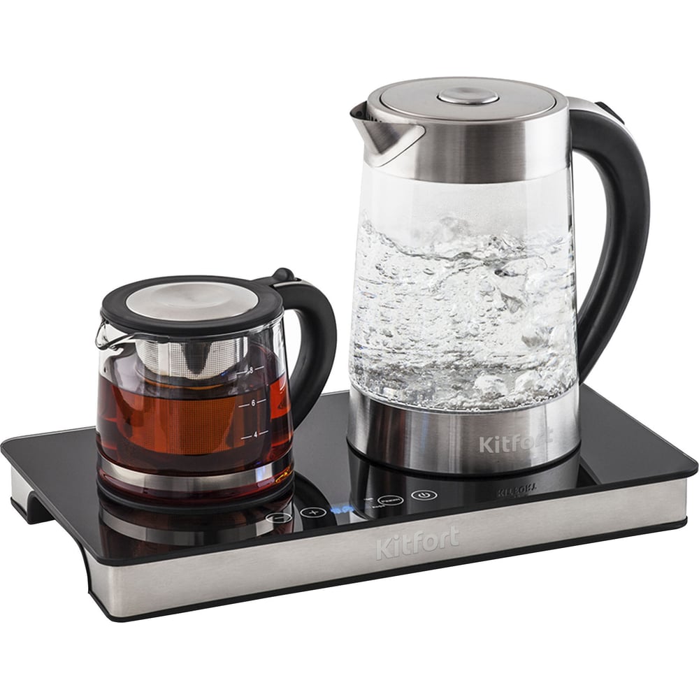 Чайный набор KITFORT мощность 1850-2200 Вт, емкость чайника 1.7 л КТ-635 - выгодная цена, отзывы ...