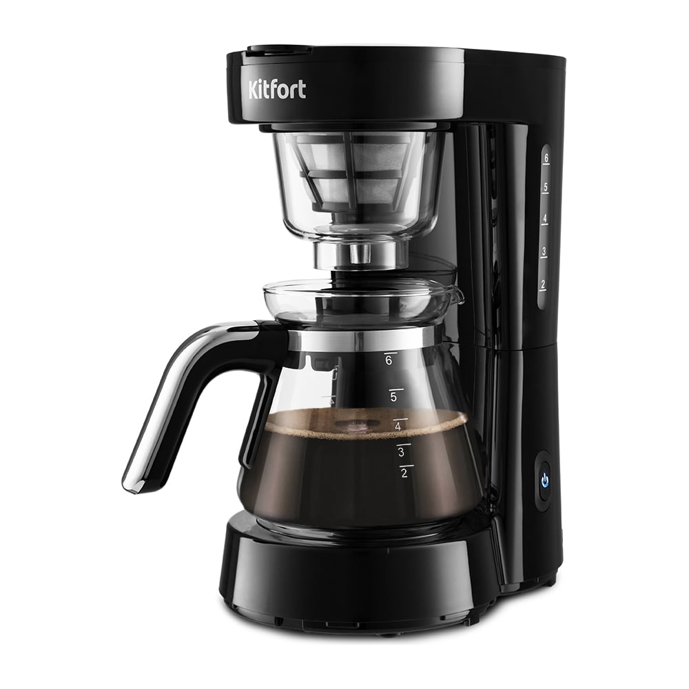 Кофеварка KITFORT 2 в 1 КТ-759 - выгодная цена, отзывы, характеристики, фото - купить в Москве и РФ