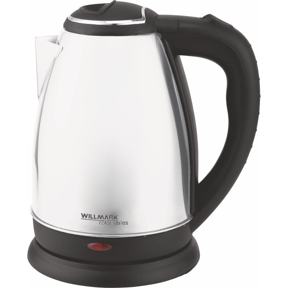 Электрический чайник Willmark WEK-1808SS 1.8 л поворот на 360 градусов корпус из нержавеющей ...